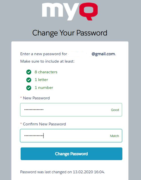 How to Reset Password to MyQ Portal & Community
