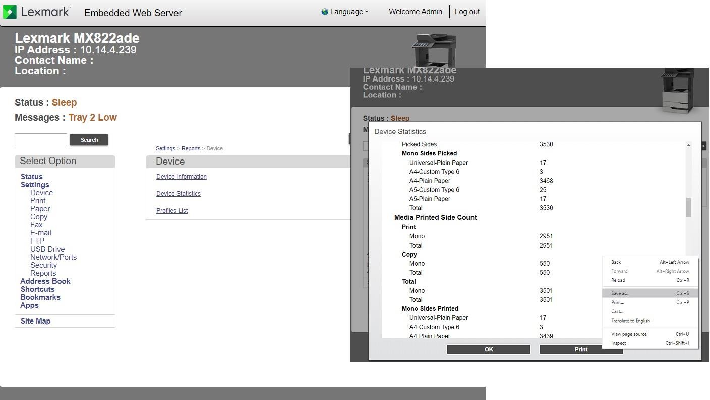 Print Device Certification